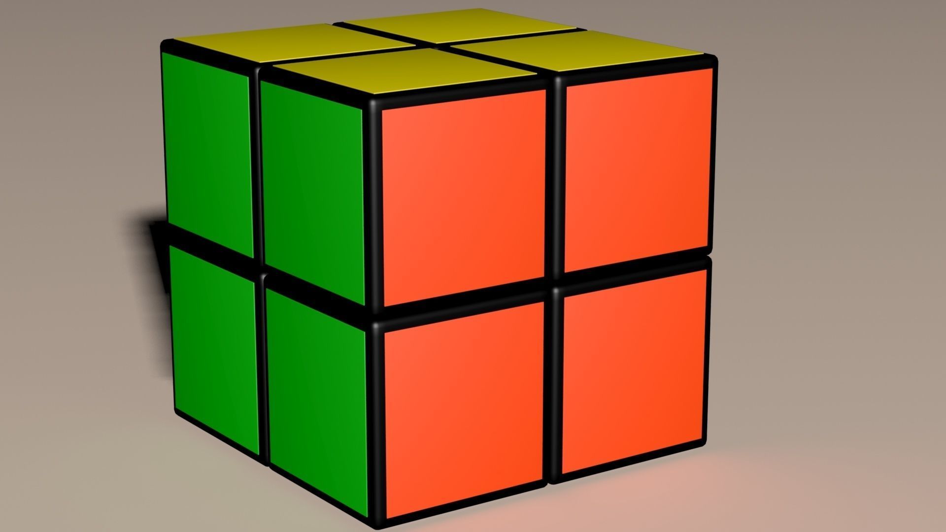 2x2 Rubiks Cube 3D model | CGTrader