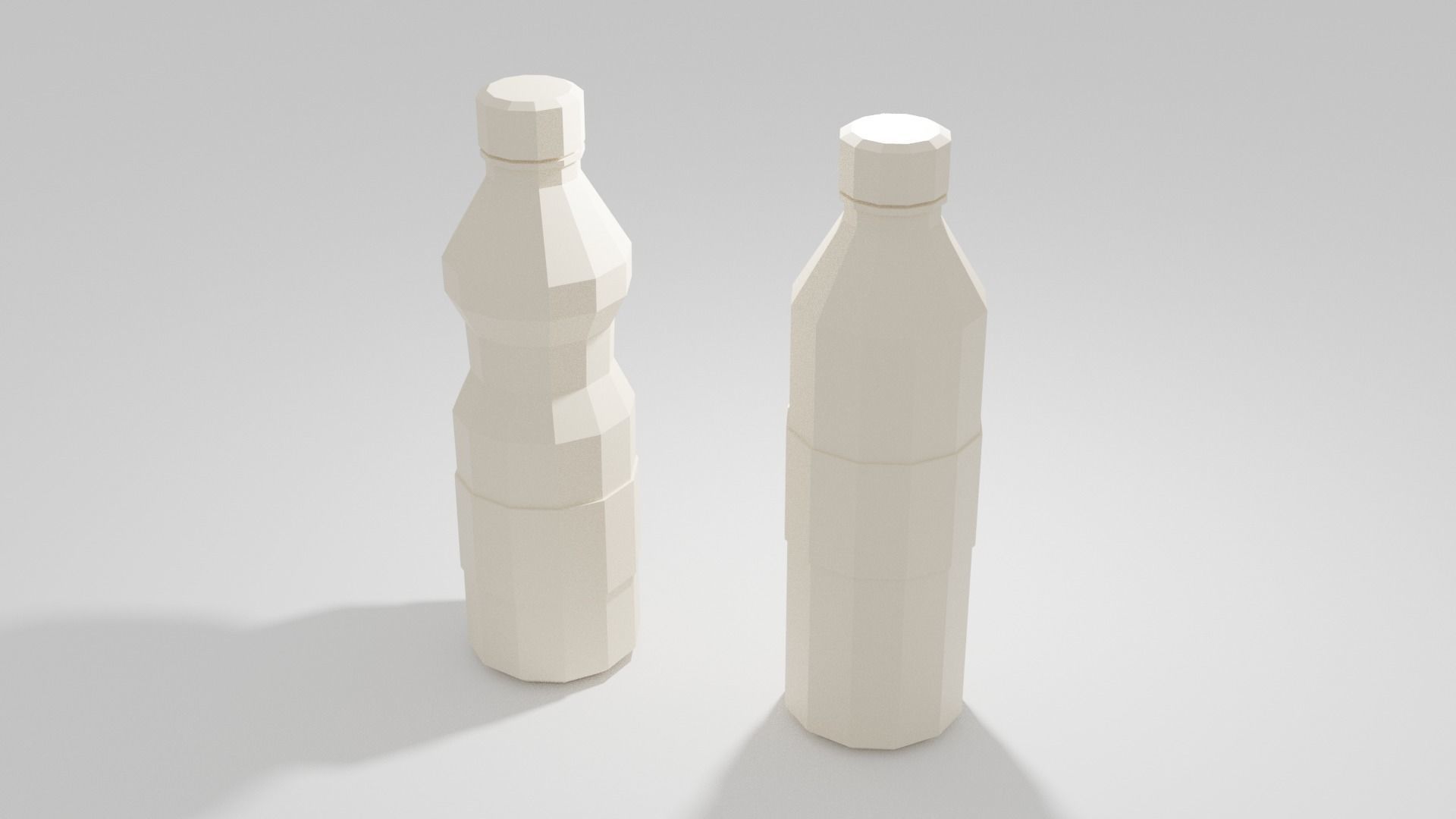 Low poly water bottles free VR / AR / low-poly 3D model | CGTrader