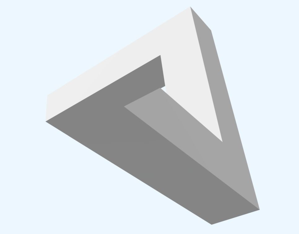 3D model Impossible triangle in stl format VR / AR / low-poly | CGTrader