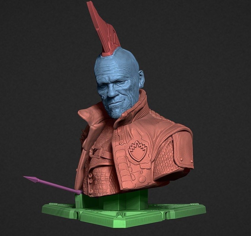 Yondu Udonta - Bust 3D model 3D printable | CGTrader