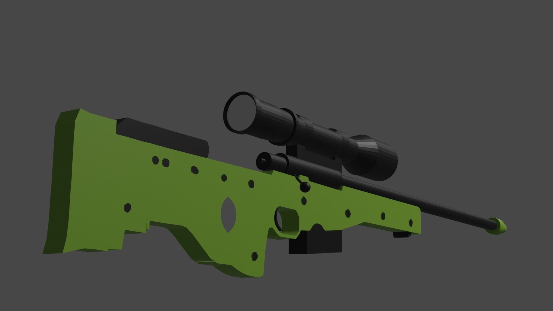 AWM PUBG Gun Full Detailed And Coloured 3D Model 3D model | CGTrader