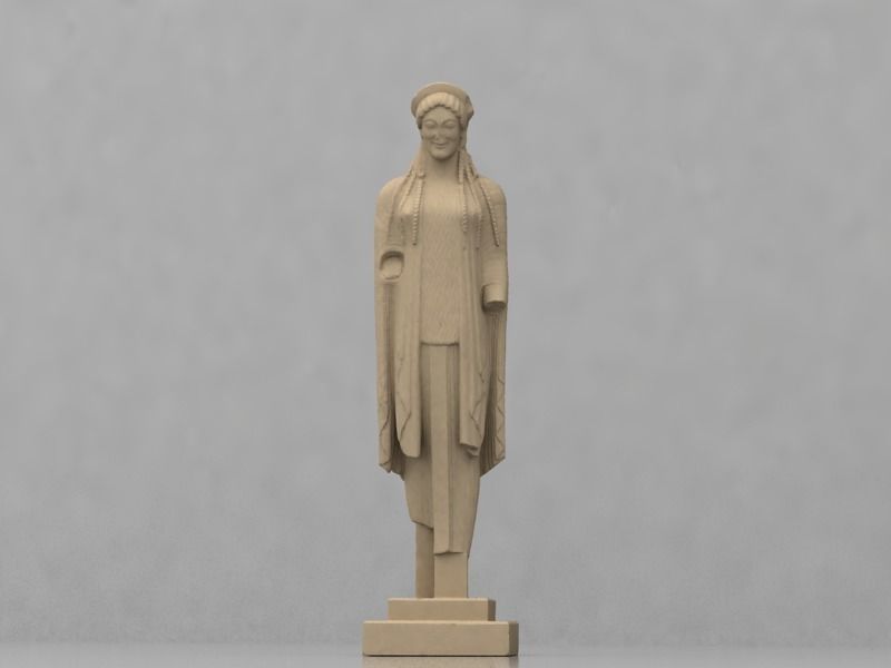 Kouroi Greek Goddess Ancient Sculpture 3D model | CGTrader