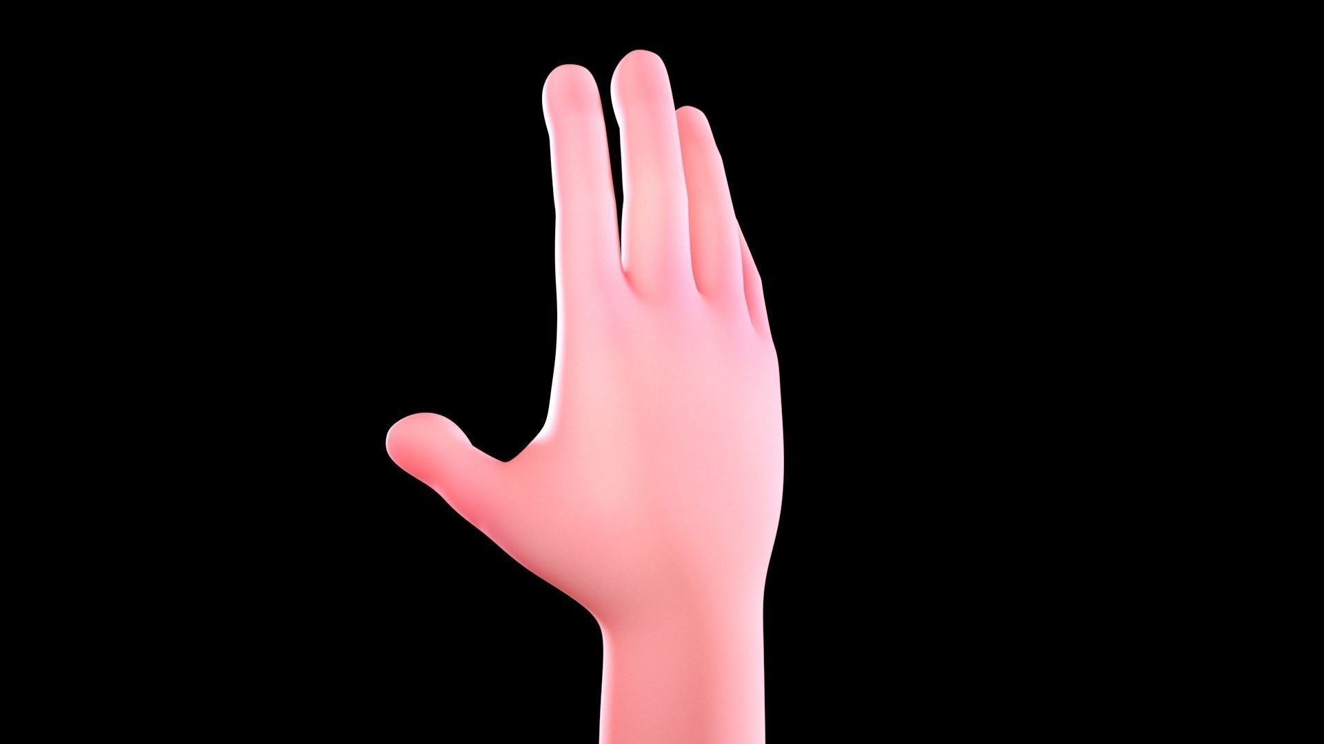 3D model Toon Hand Rig VR / AR / low-poly | CGTrader