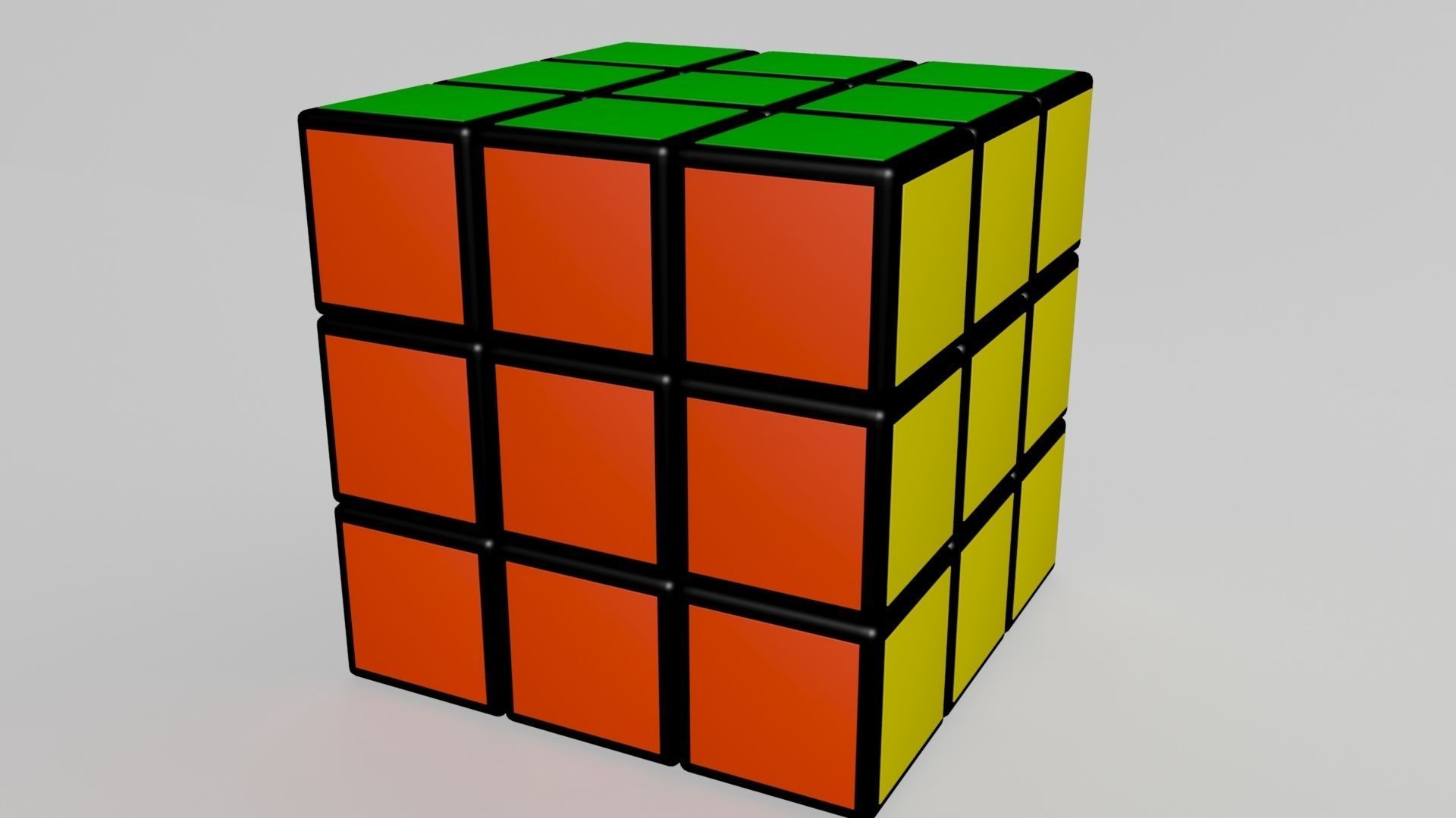 3x3 Rubiks Cube 3D model | CGTrader