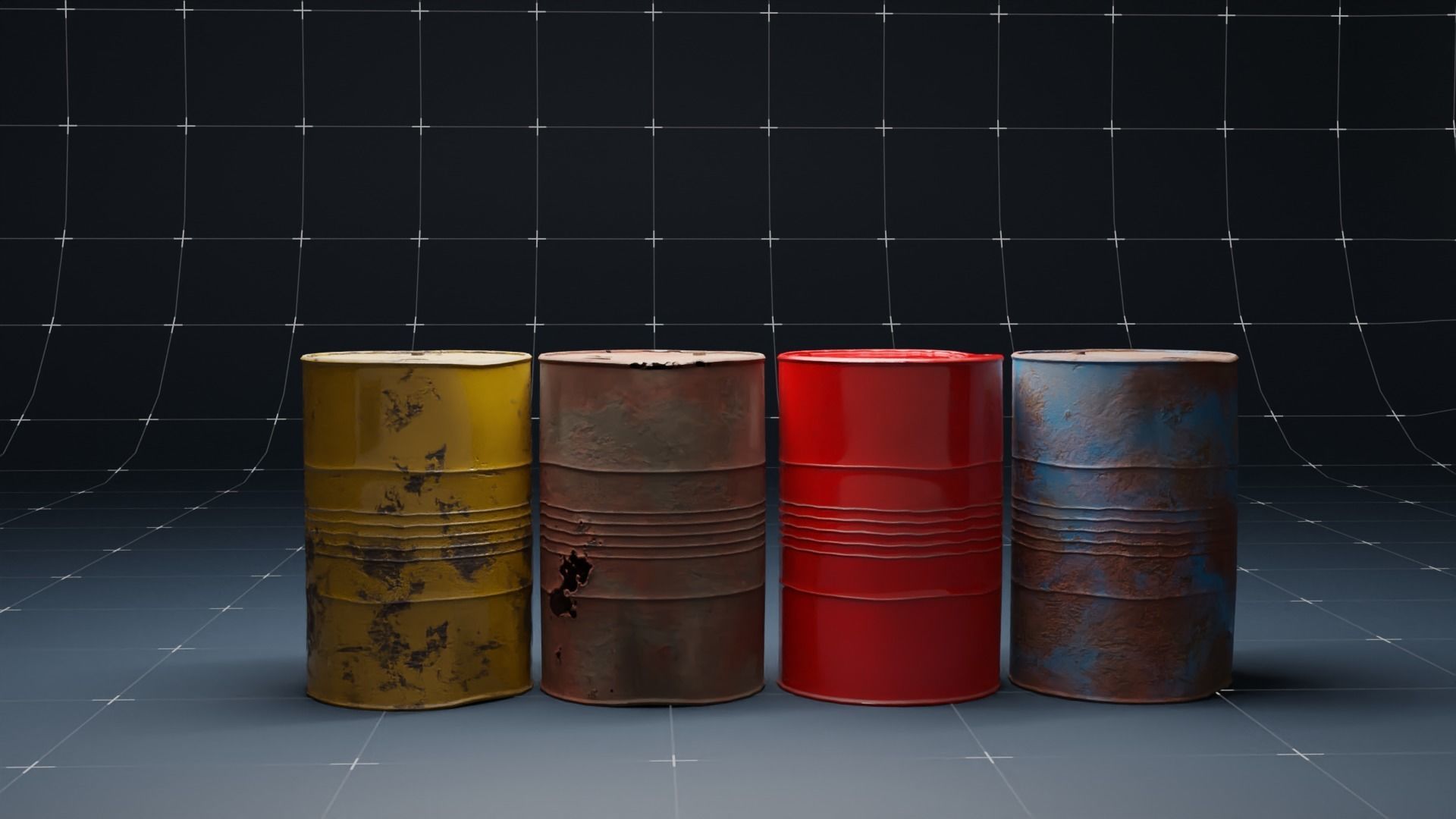 3D model Damage oil barrel VR / AR / low-poly | CGTrader