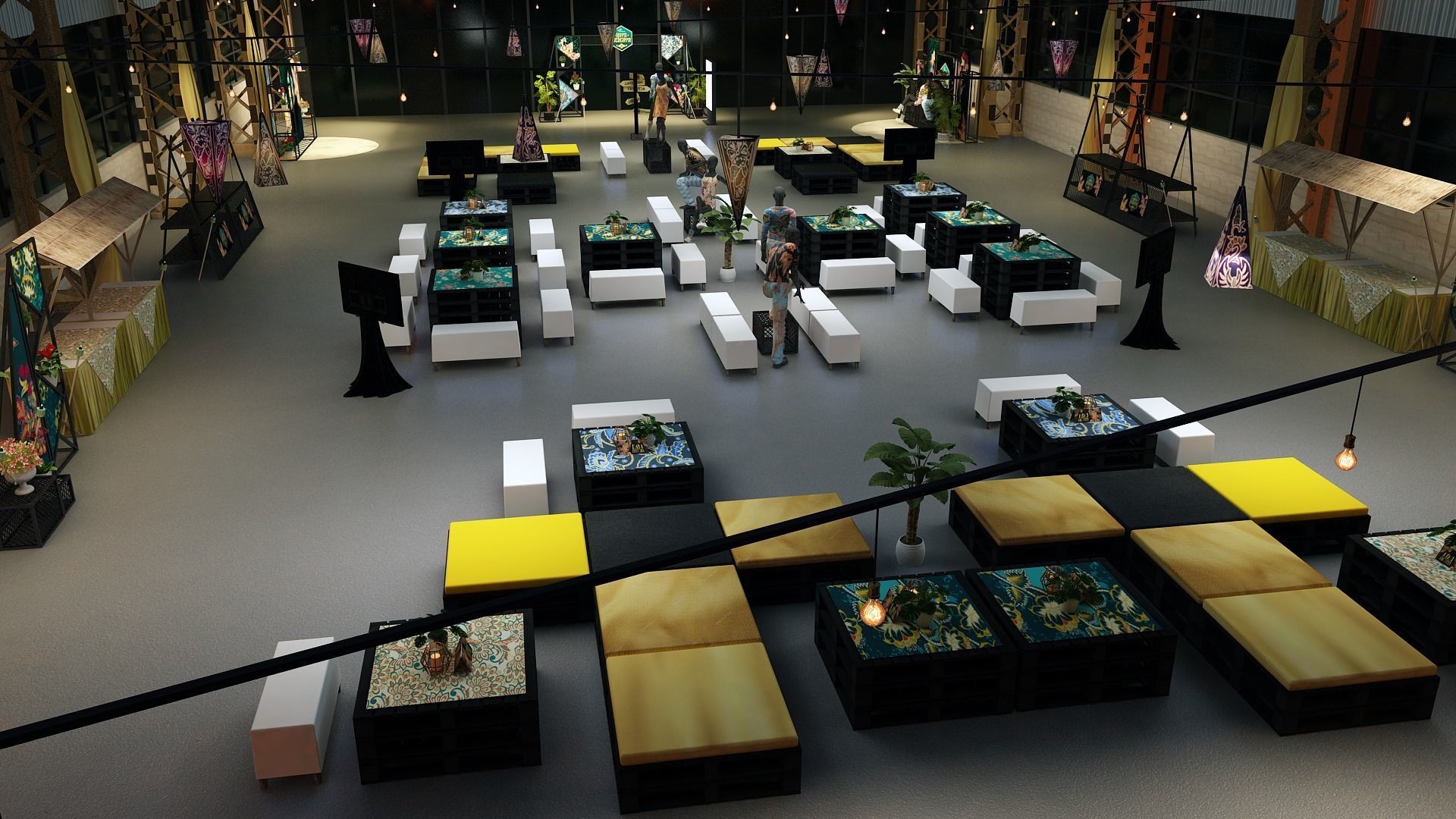 Hall Sentul Depot scene batik raya 3D model | CGTrader