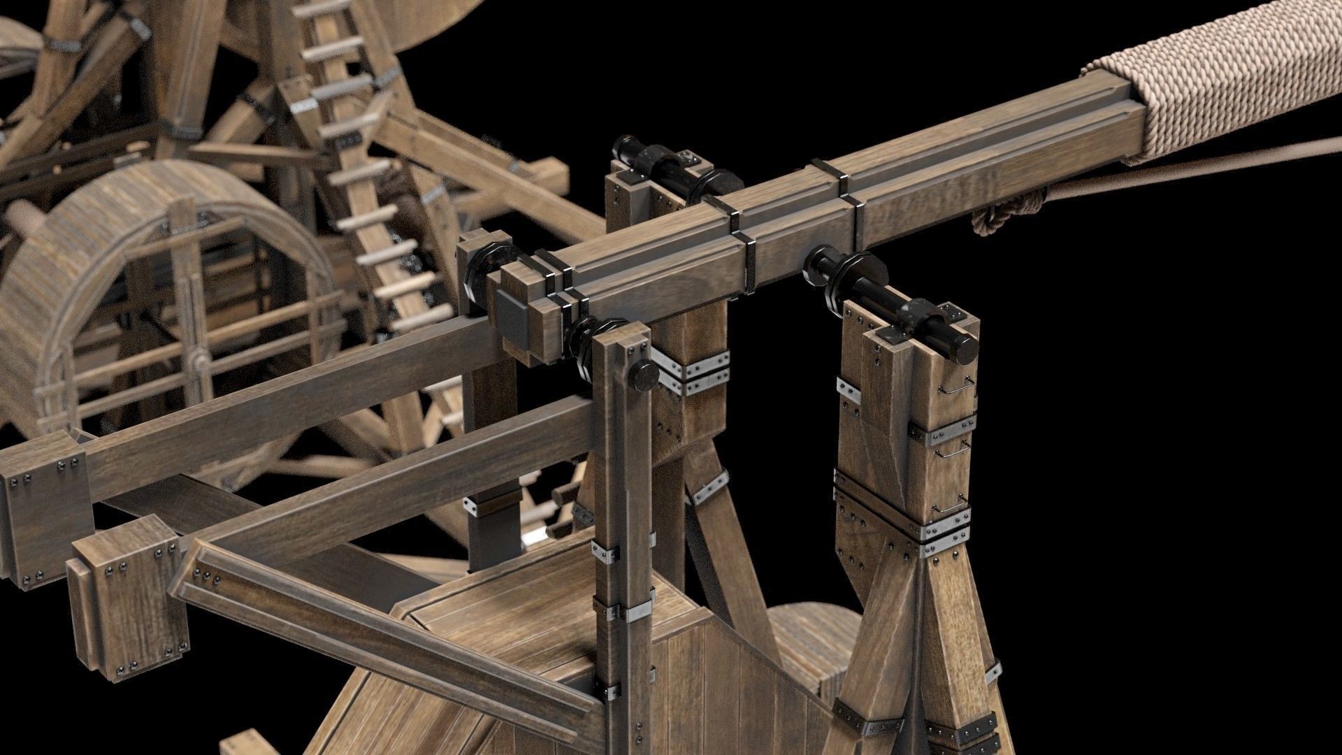 MEDIEVAL Trebuchet 3D model | CGTrader