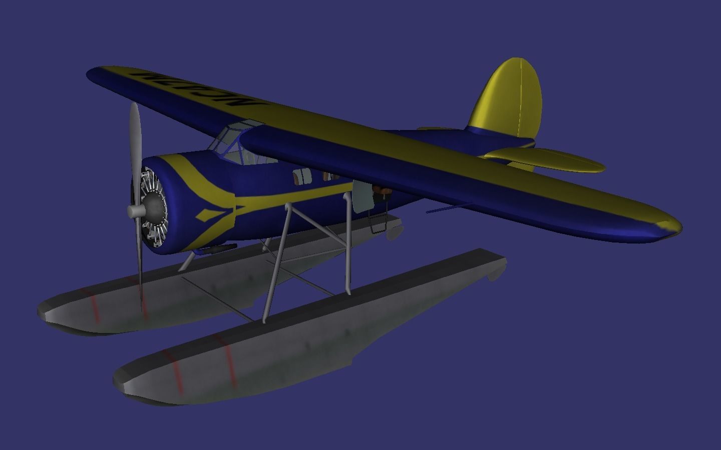 Lockheed Vega with floats free VR / AR / low-poly 3D model | CGTrader