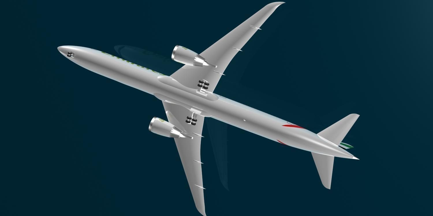 Emirates 787 - 9 Dreamliner 3D model | CGTrader