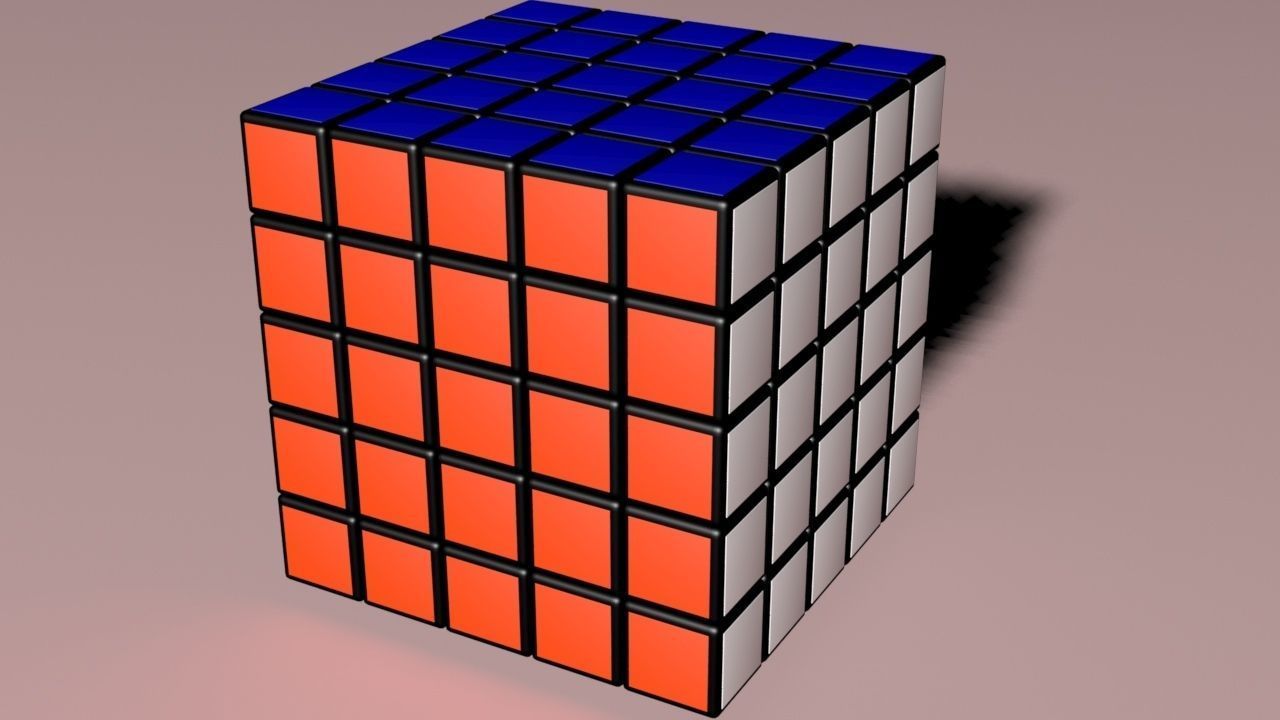 5x5 Rubiks Cube 3D model | CGTrader