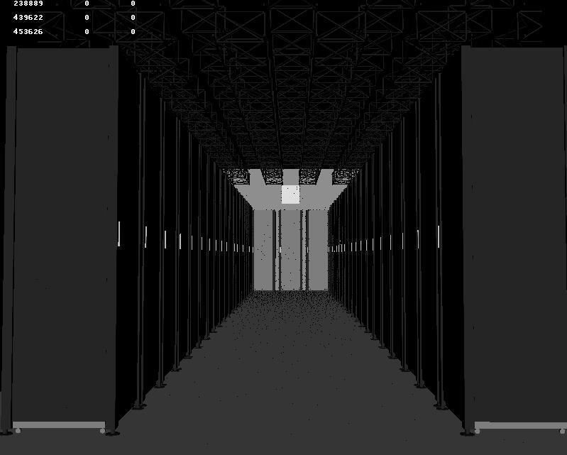 Server data center with rows of servers 3D model | CGTrader