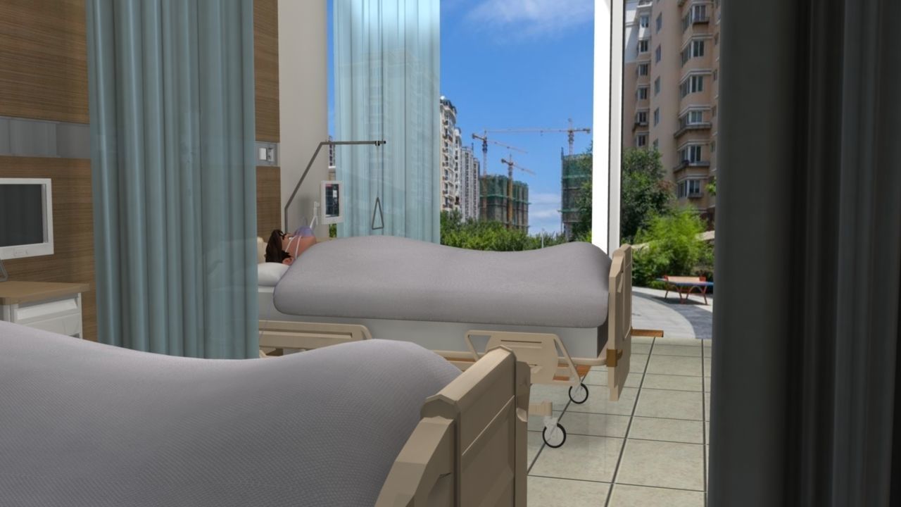 Hospital inpatient scene 3D model animated | CGTrader