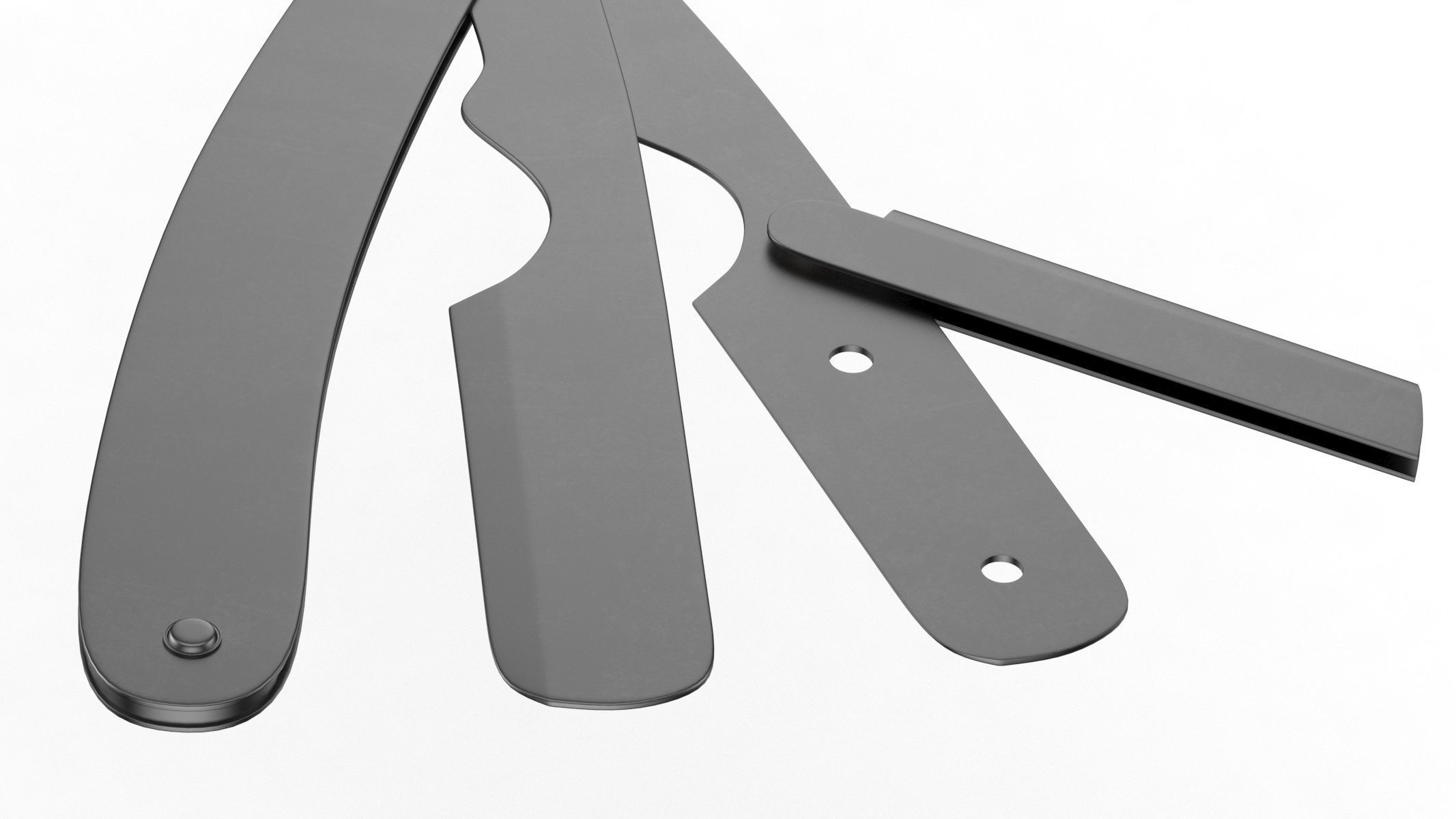 Barber Straight Edge Razor 3D model | CGTrader