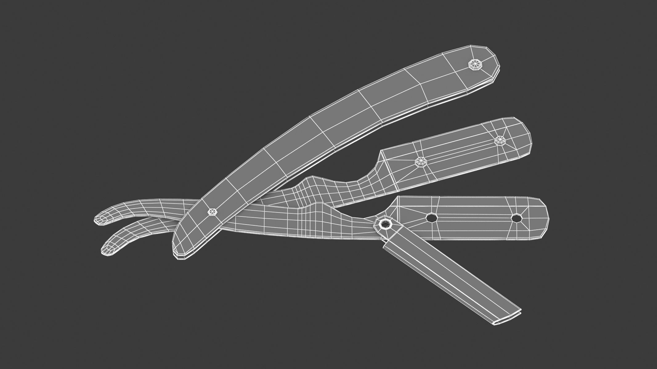 Barber Straight Edge Razor 3D model | CGTrader