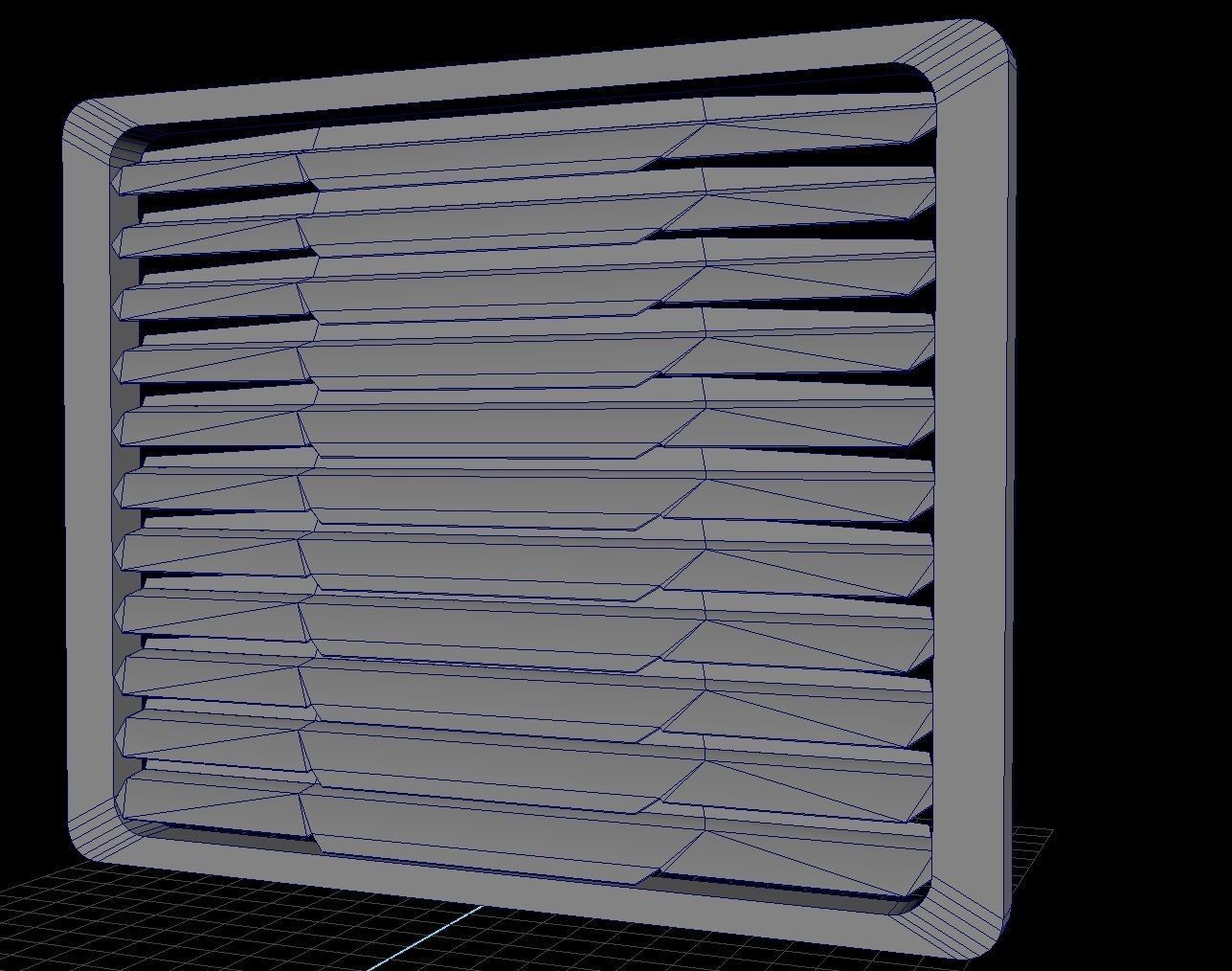 3D model sci fi window with Shutters - modular VR / AR / low-poly ...