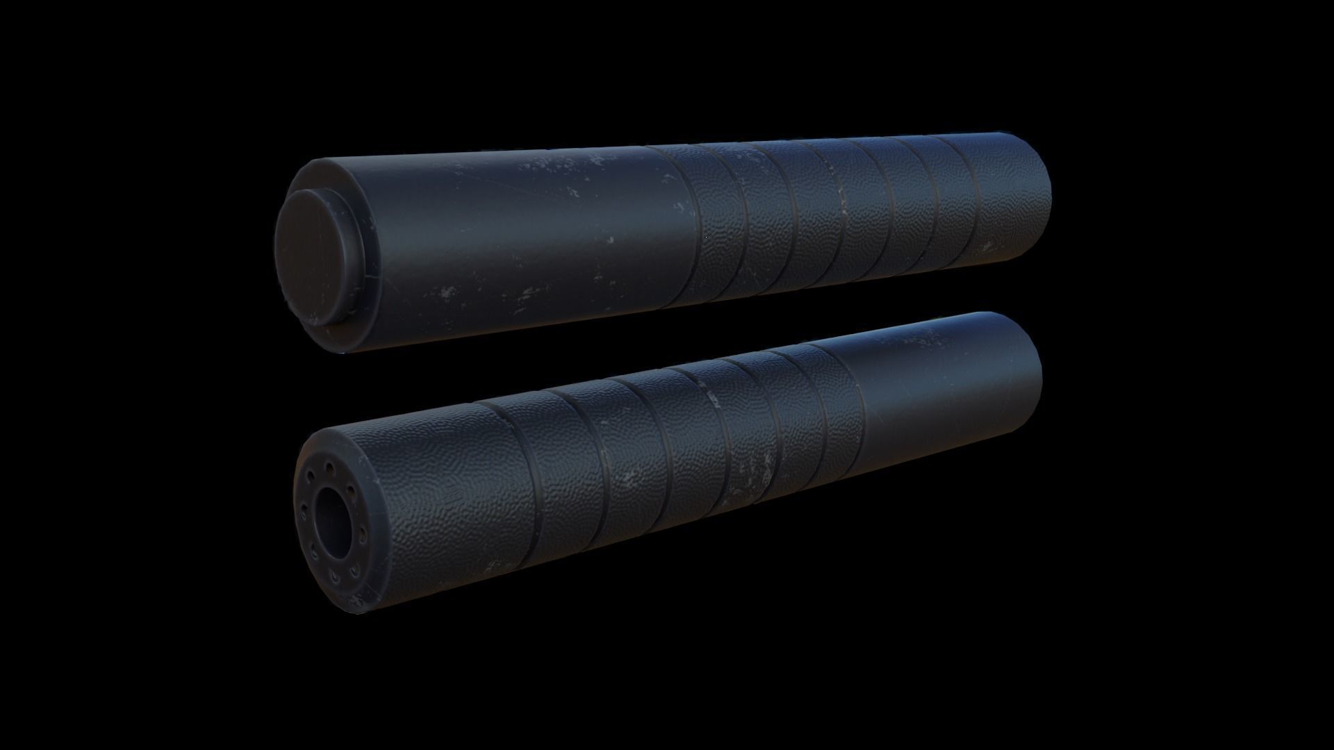 3D model Big Silencer VR / AR / low-poly | CGTrader