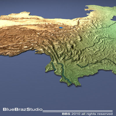 CINA map of china 3D model | CGTrader