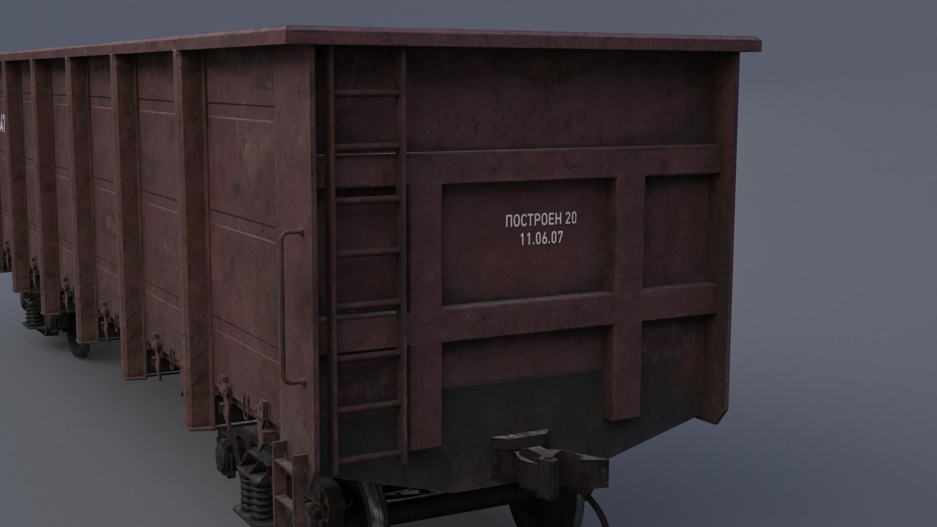 Open wagon 3D model | CGTrader
