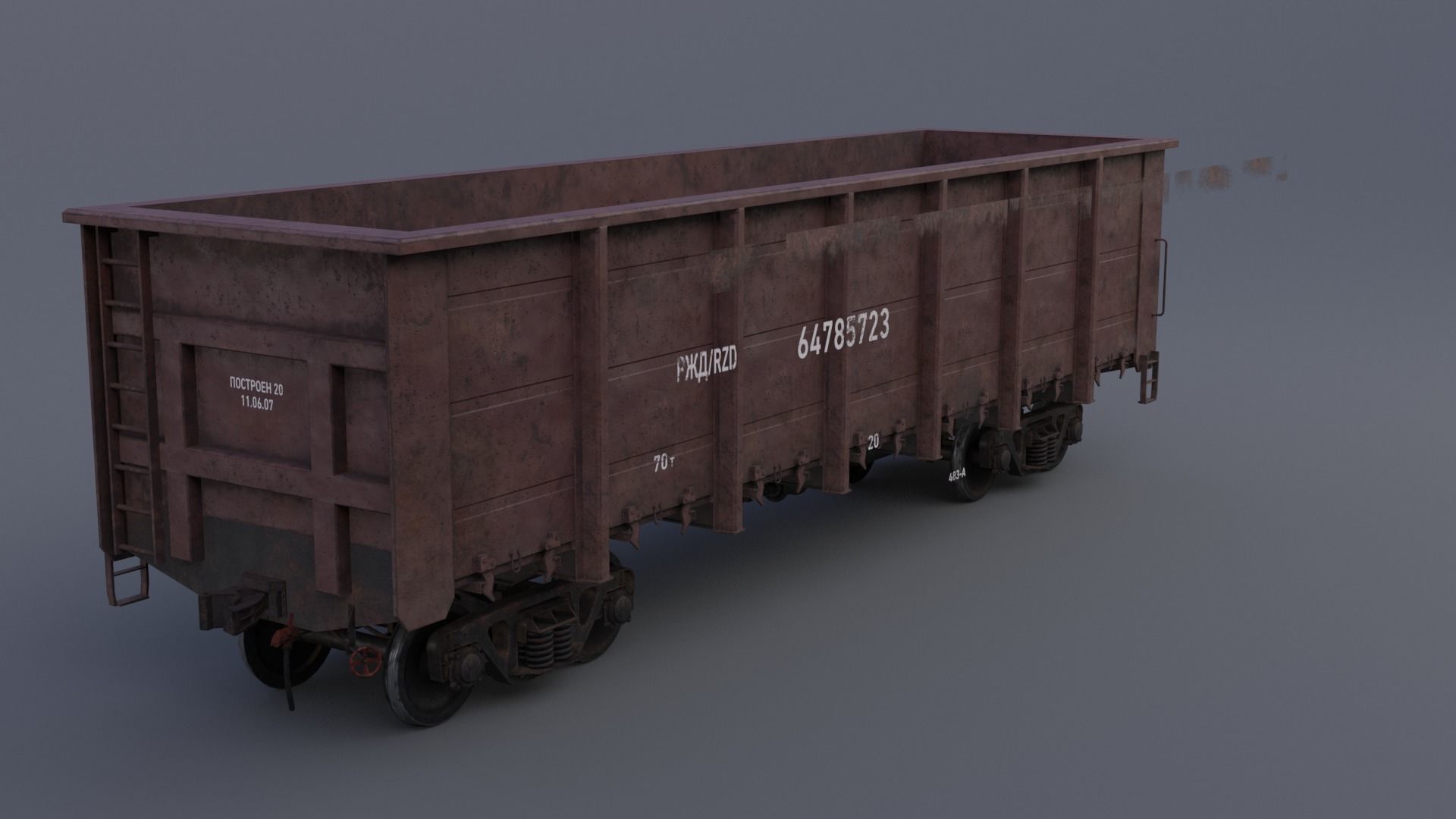 Open wagon 3D model | CGTrader