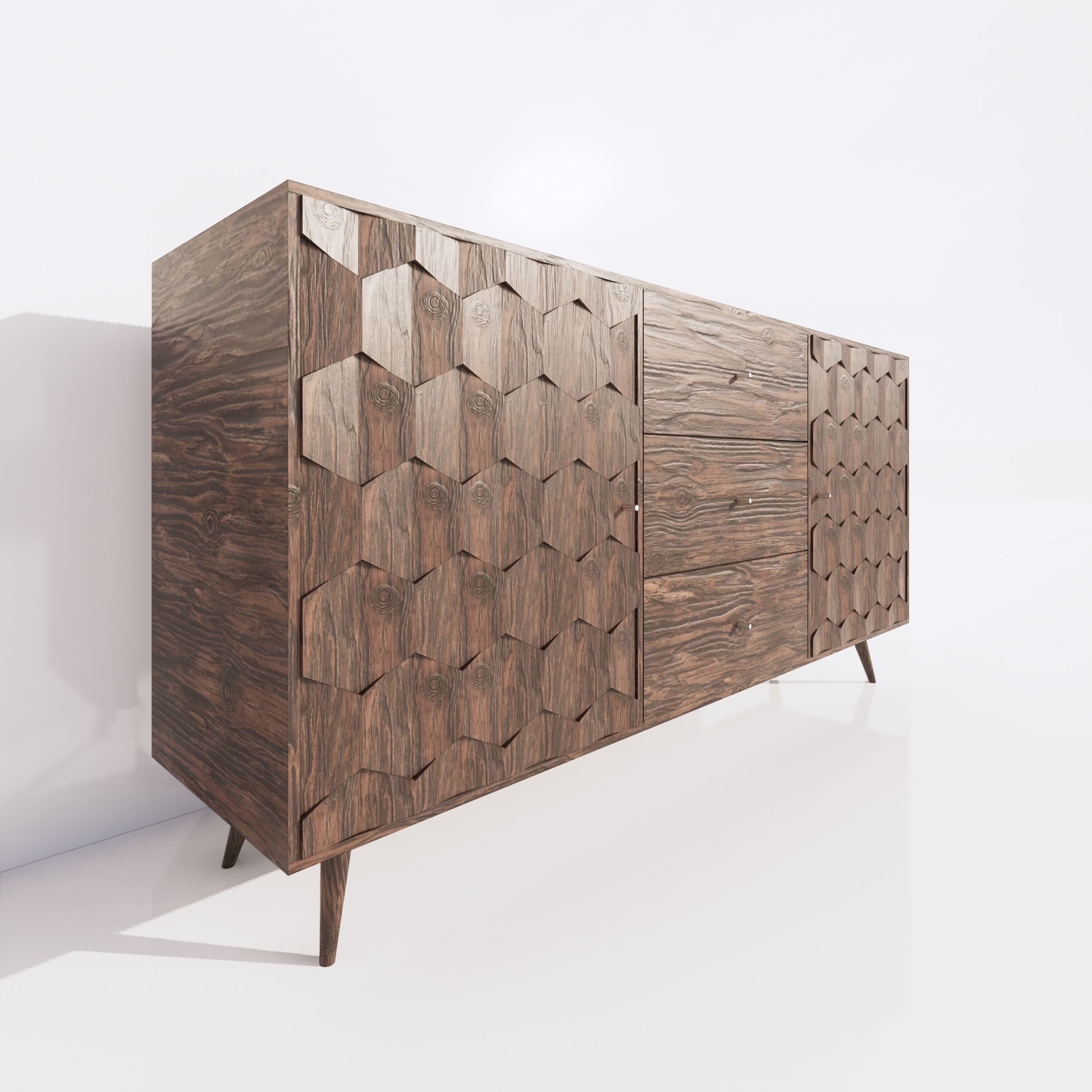 3D model Wardrobe 1 - Full parametric Revit Family VR / AR / low-poly ...