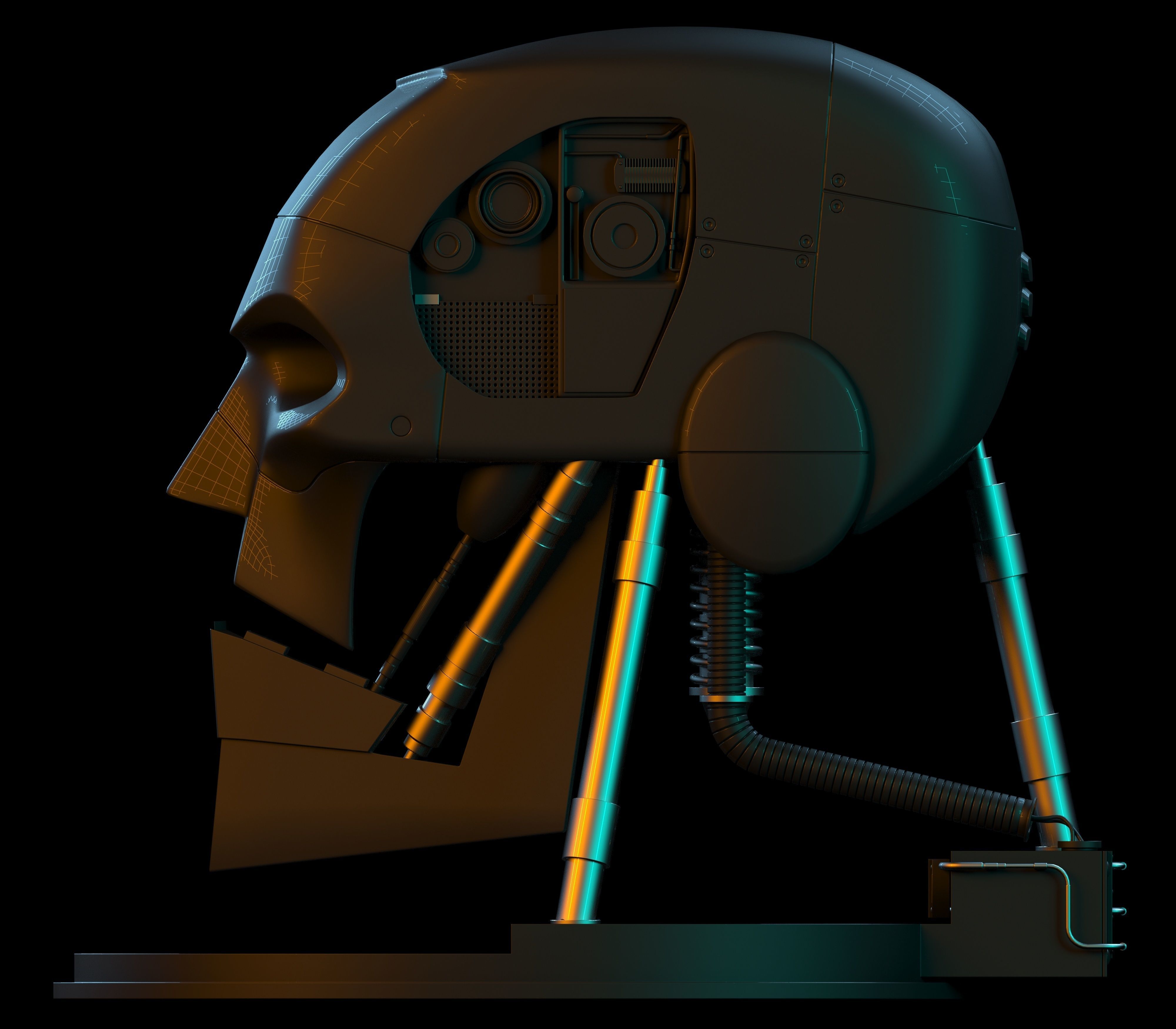 Robot ABC Warriors Head 3D model | CGTrader