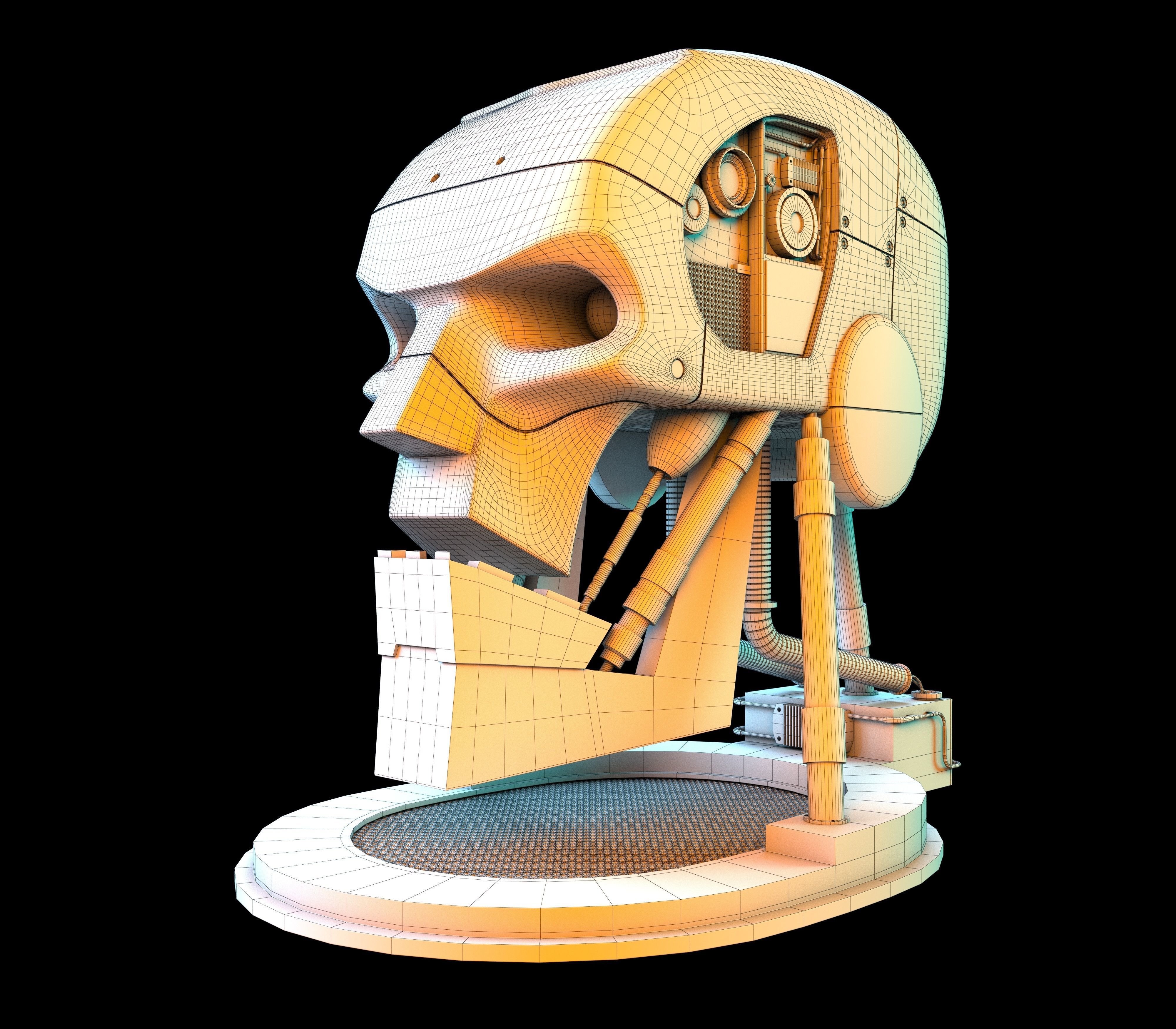 Robot ABC Warriors Head 3D model | CGTrader