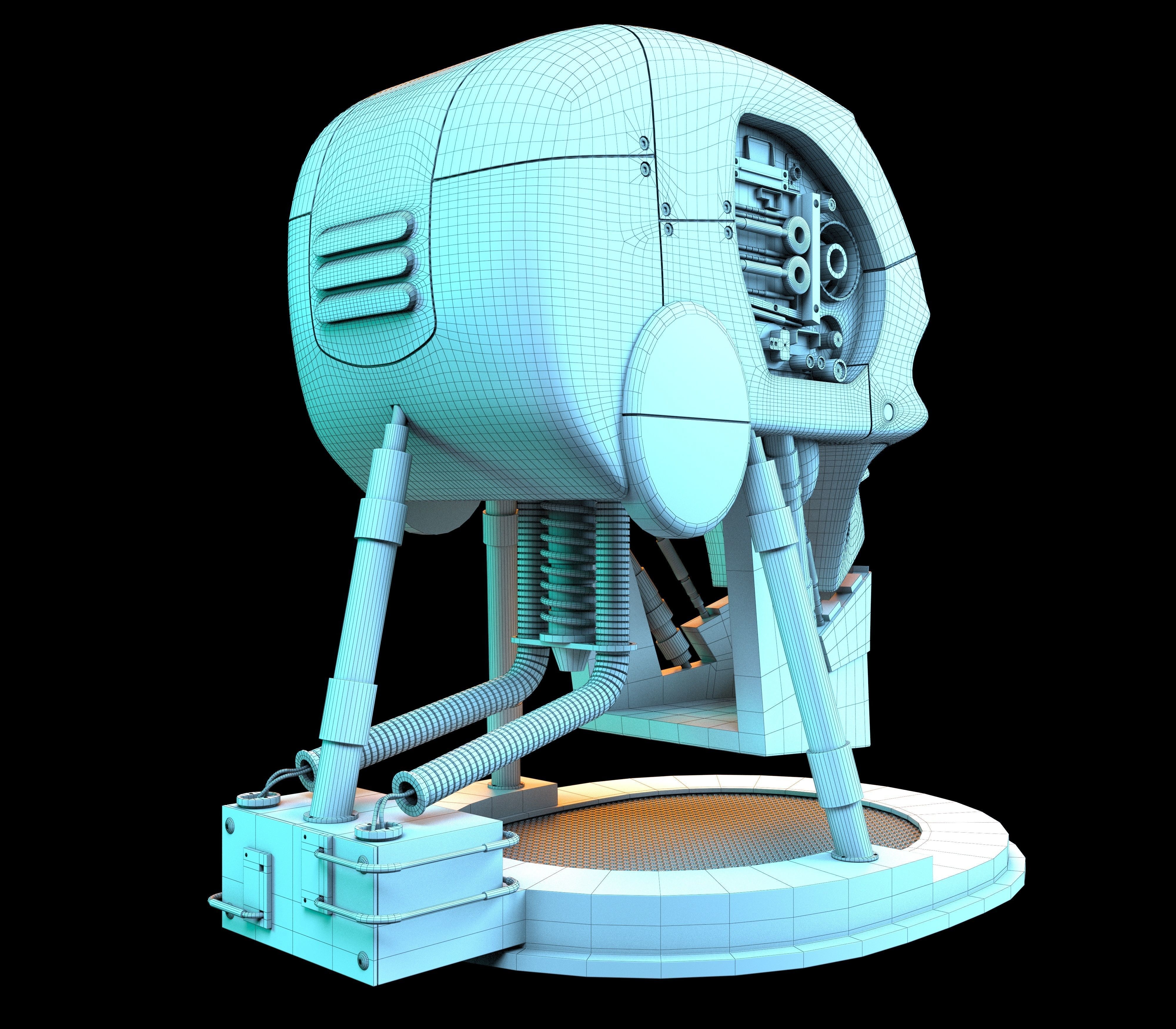 Robot ABC Warriors Head 3D model | CGTrader