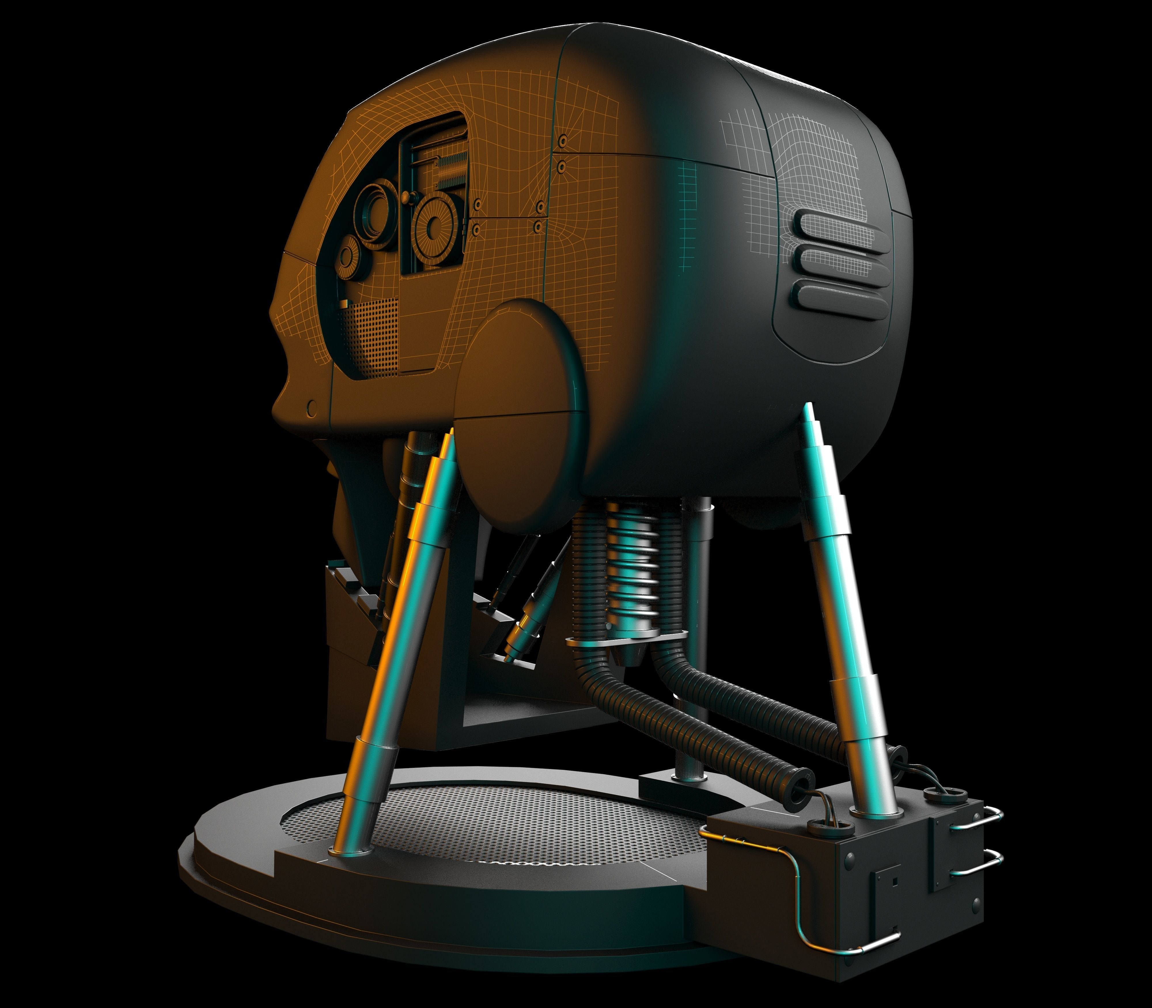 Robot ABC Warriors Head 3D model | CGTrader