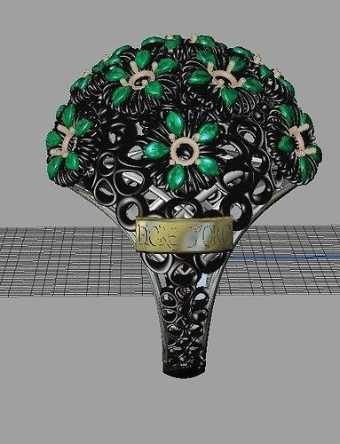 Fiore Doro ring 3D model 3D printable | CGTrader