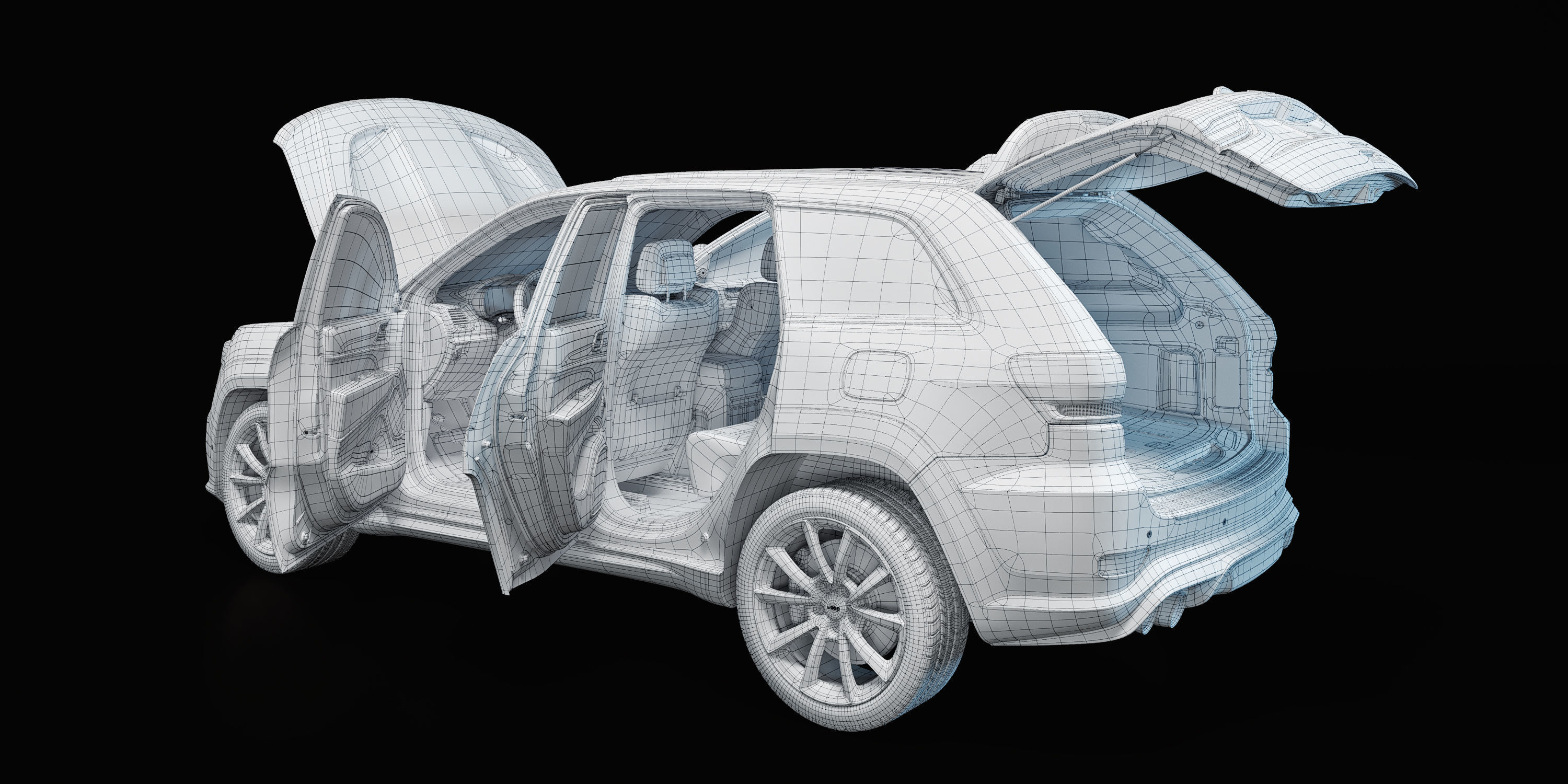 Jeep Grand Cherokee Trackhawk 3D model | CGTrader