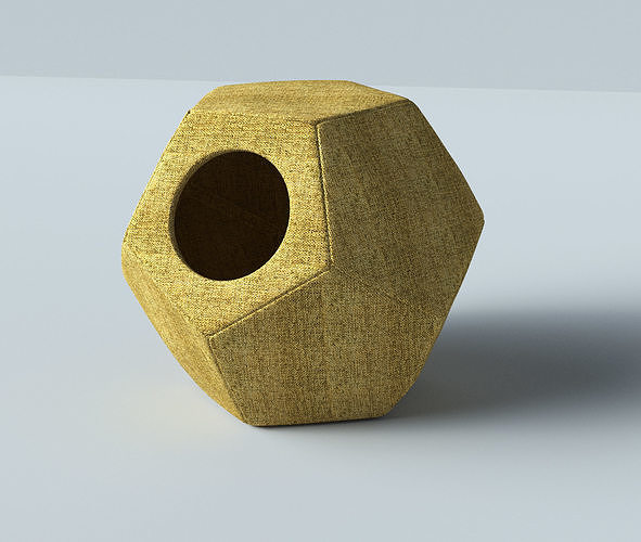 Cloth cat house 3D model | CGTrader