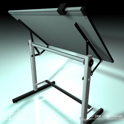 Drafting table 01 3D model | CGTrader