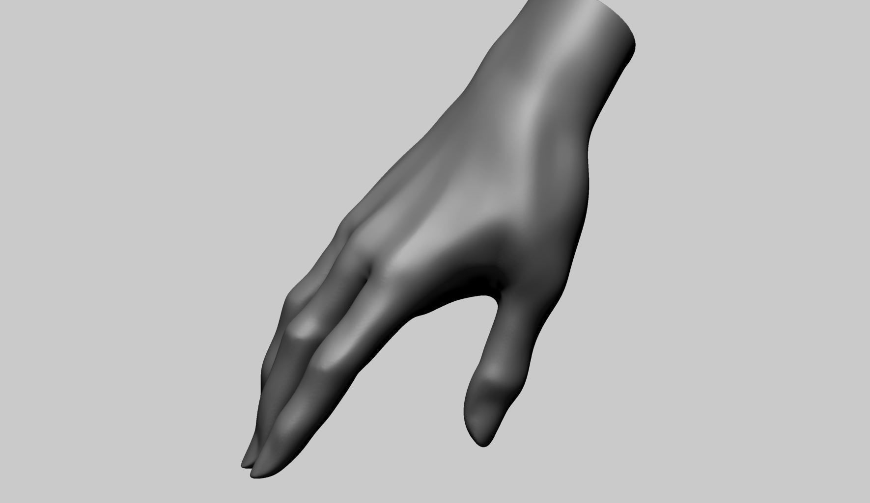 Female Hand Printable 3D model 3D printable | CGTrader