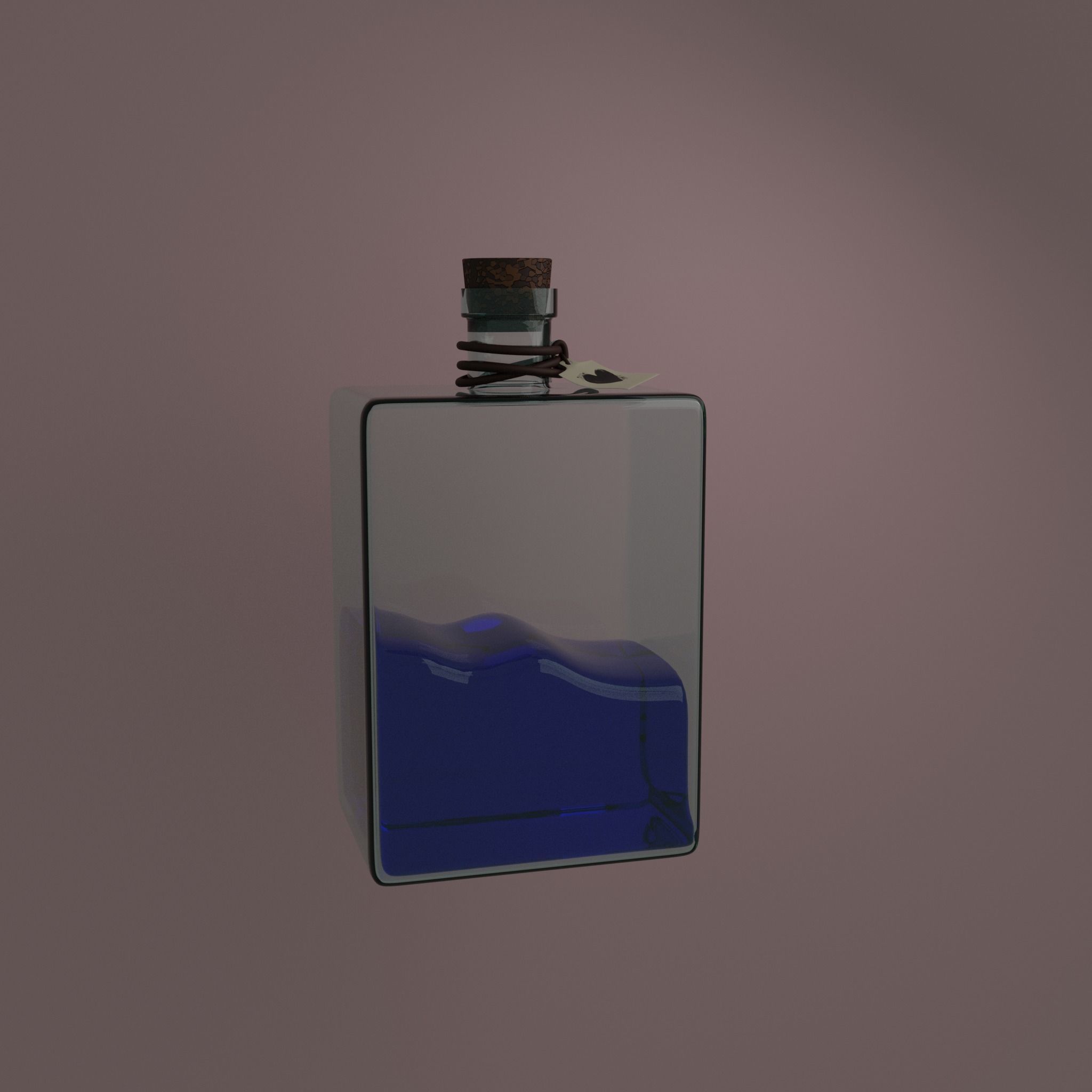 3d Model Rectangle Potion Bottle 3D model | CGTrader