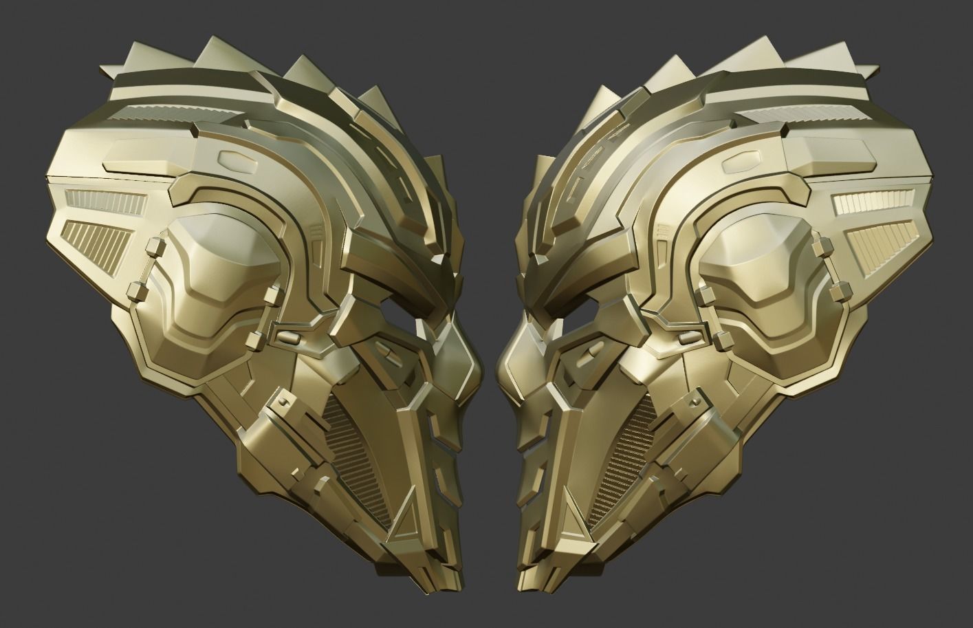 Cyrax cyber ninja helmet mask for face Mortal Kombat 9 10 11 3D model ...