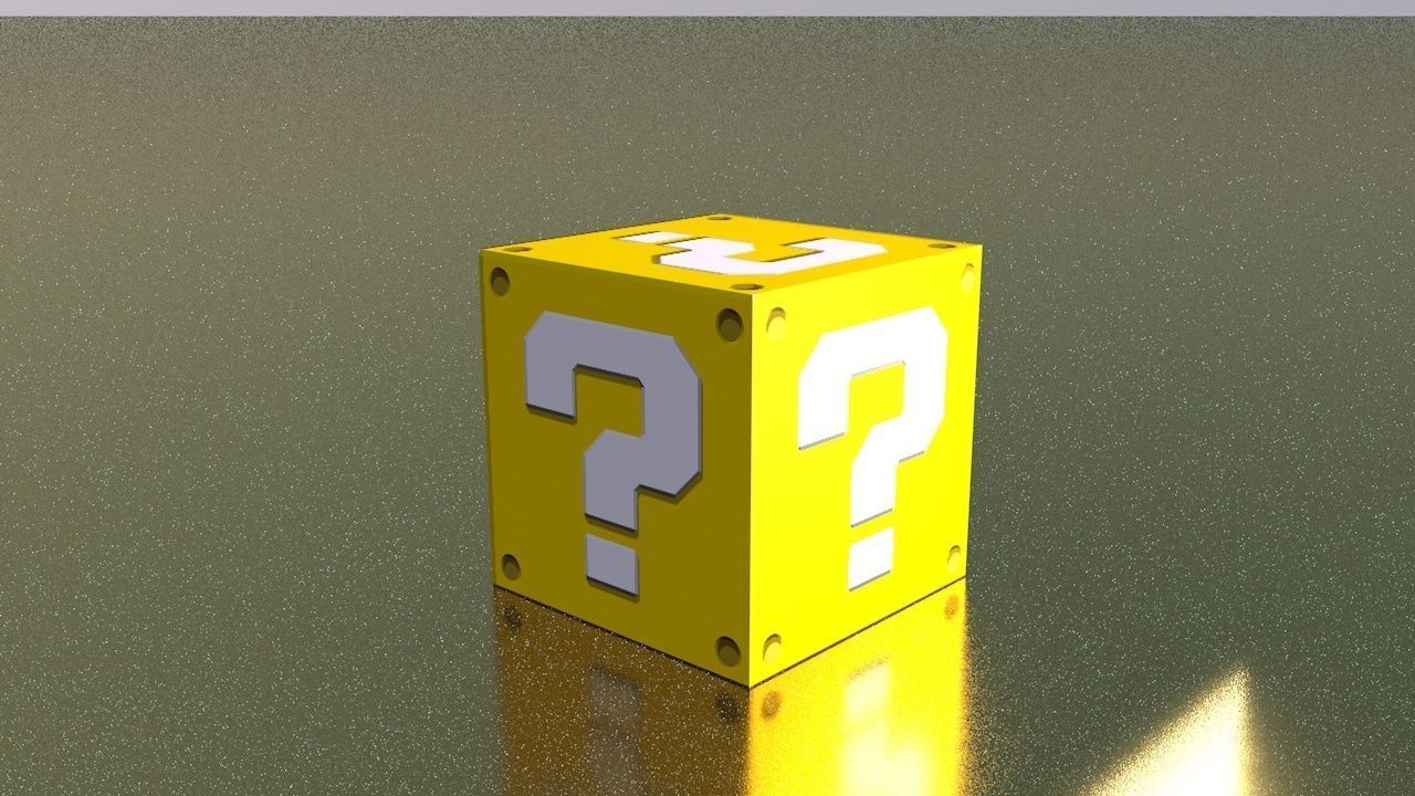 Mario Lucky Block Model free Texture | CGTrader