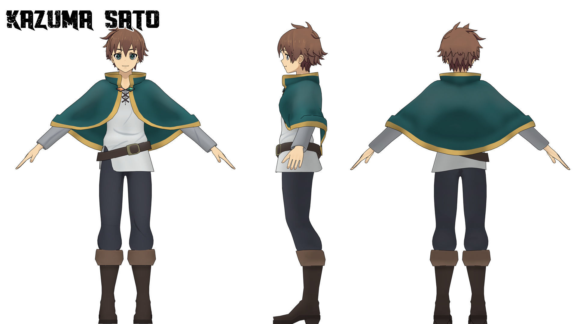 Kazuma Sato 3D model | CGTrader