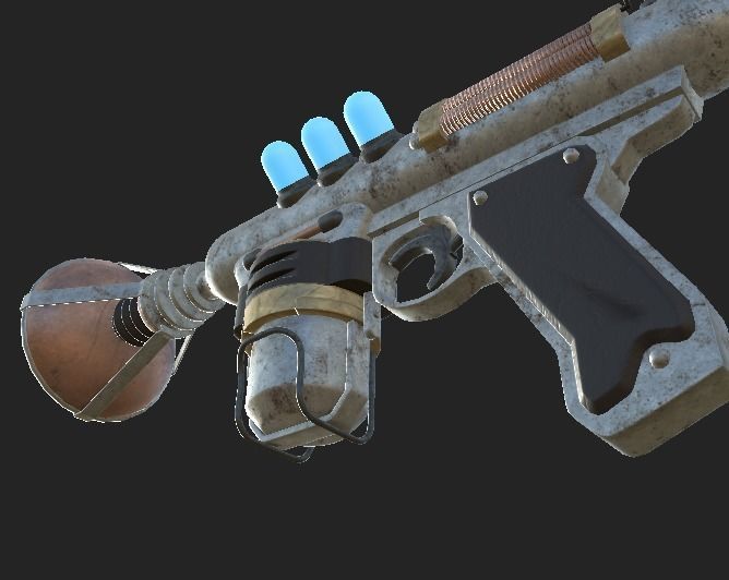 3D model Pulse Gun VR / AR / low-poly | CGTrader