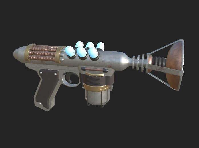 3D model Pulse Gun VR / AR / low-poly | CGTrader