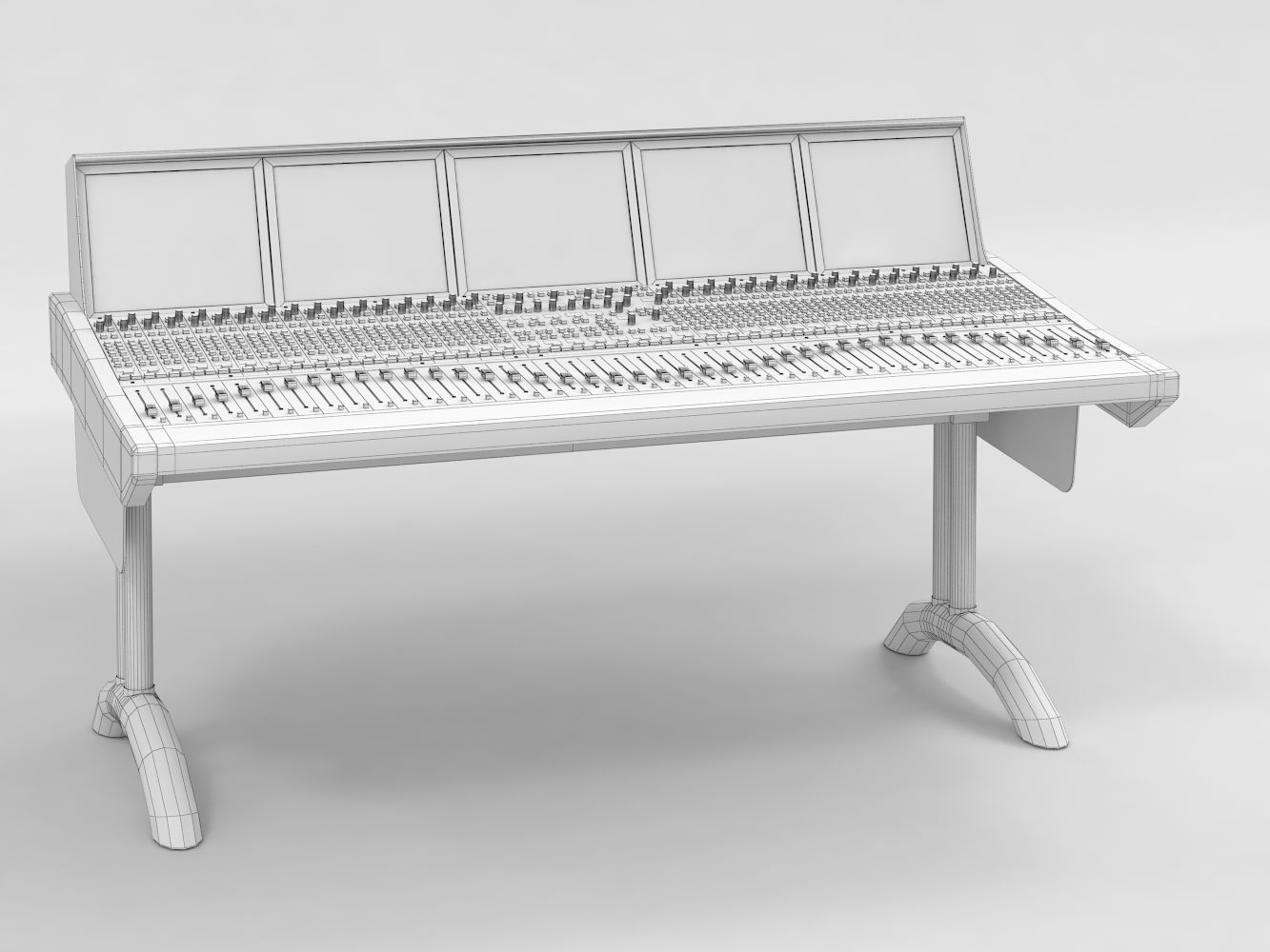 Solid State Logic SSL C10 HD Digital Broadcast Console 3D model | CGTrader