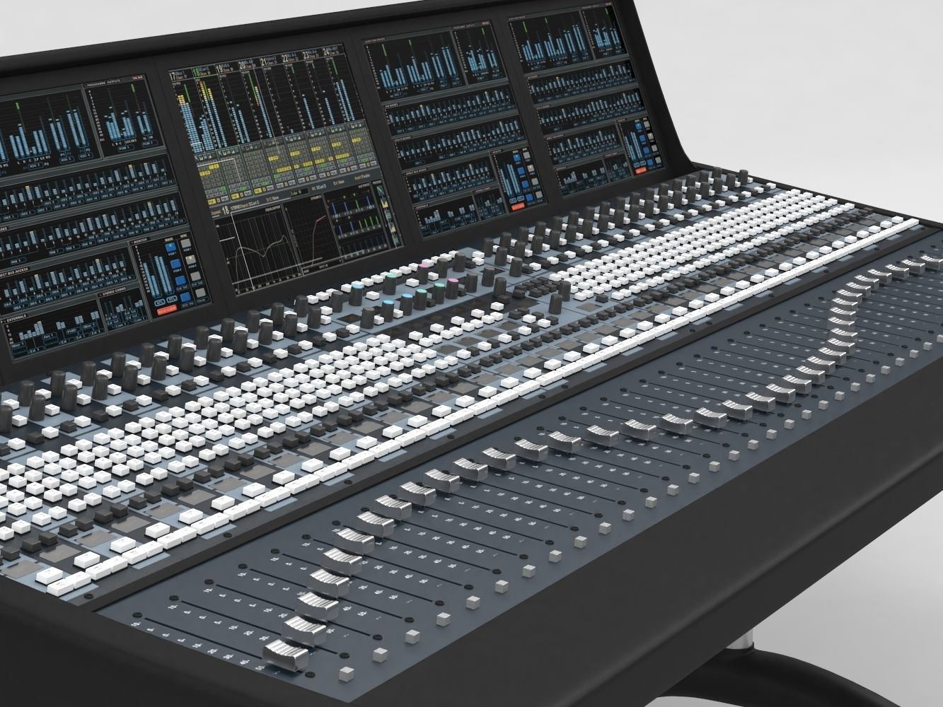 Solid State Logic SSL C10 HD Digital Broadcast Console 3D model | CGTrader