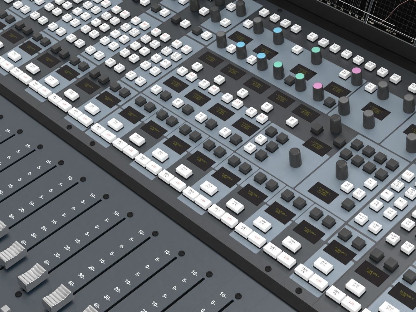Solid State Logic SSL C10 HD Digital Broadcast Console 3D model | CGTrader