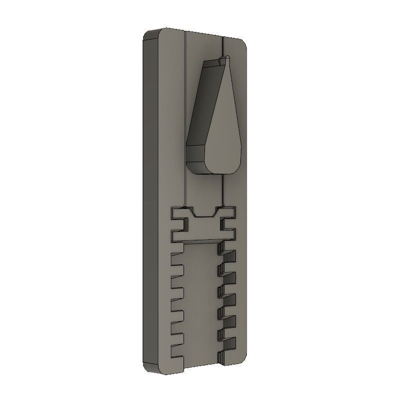 Frame hanger for Tesa Powerstrips Slim v2 3D model 3D printable | CGTrader