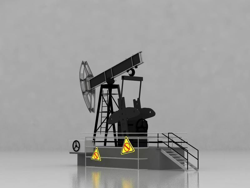 Oil Drilling Rig 3D model rigged | CGTrader