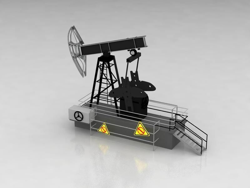 Oil Drilling Rig 3D model rigged | CGTrader