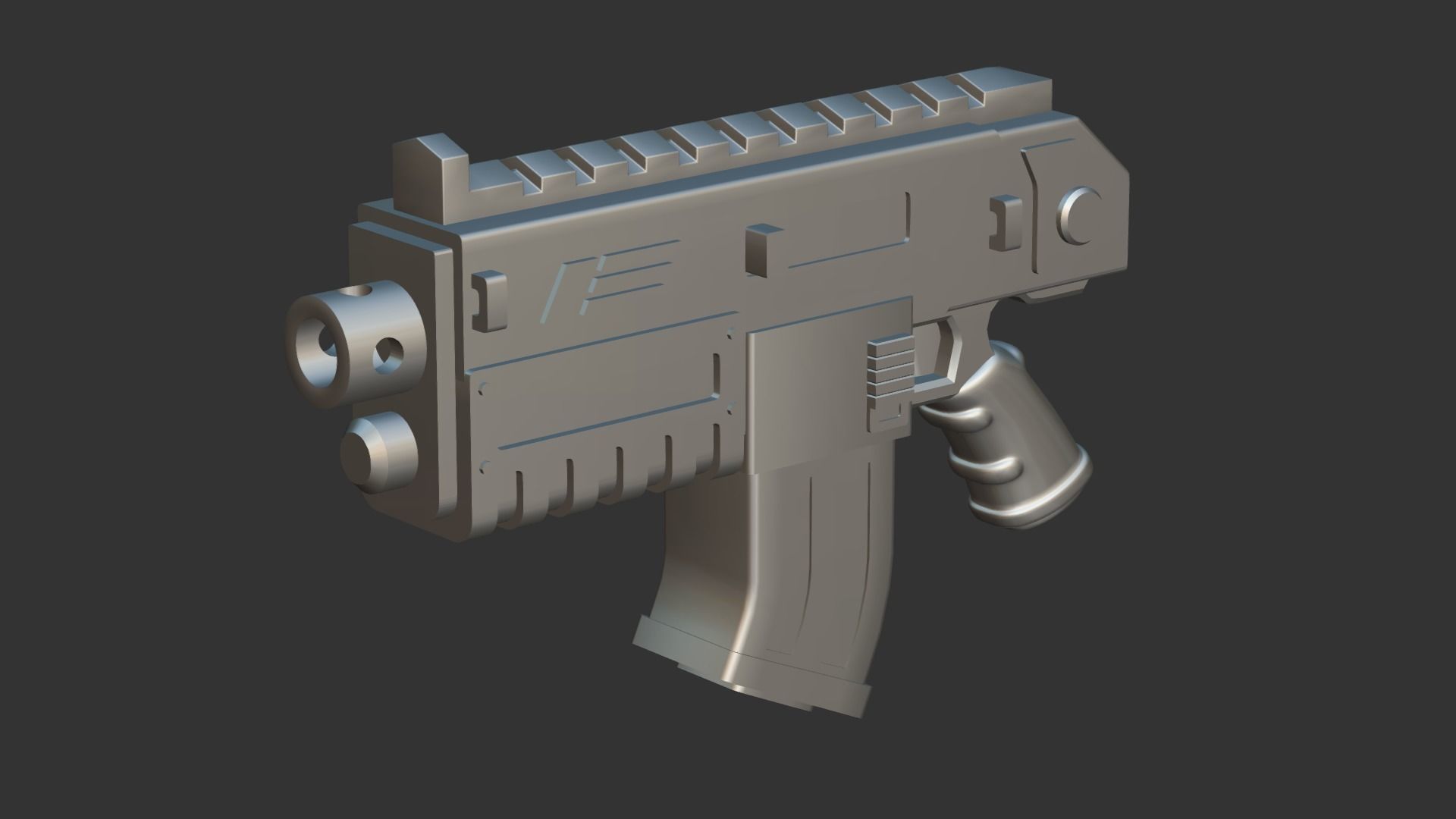 Simple Cartoon Assault Rifle 3D model | CGTrader