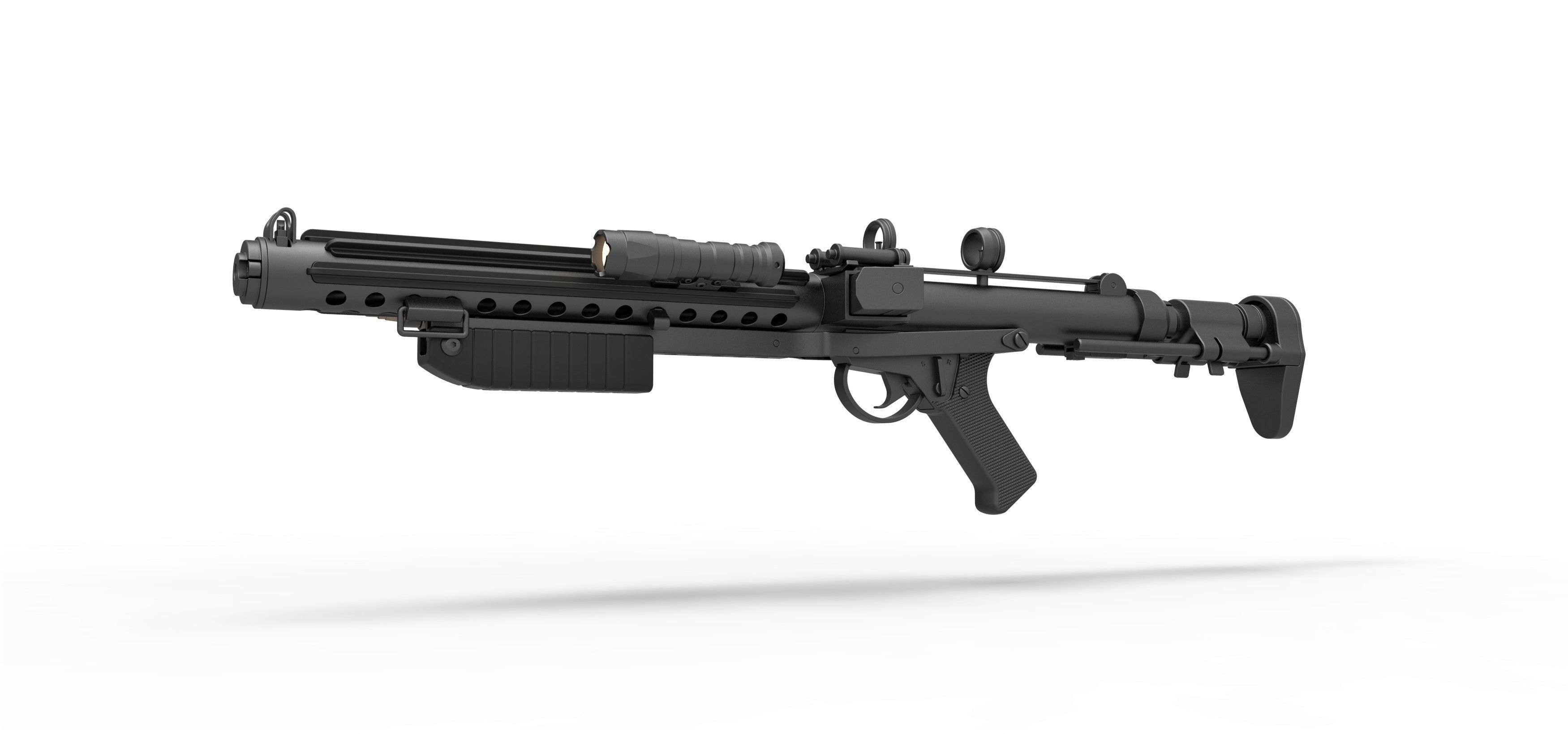 Mudtrooper Blaster rifle E-10 from Solo A Star Wars Story 2018 3D model ...