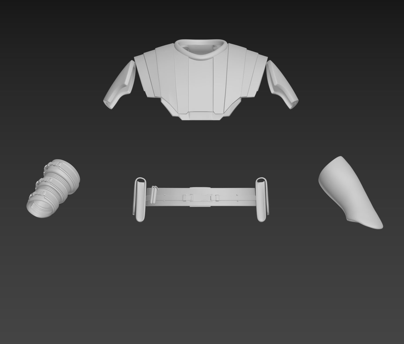 Star Wars Anakin Skywalker General Armor Cosplay 3D model 3D printable ...