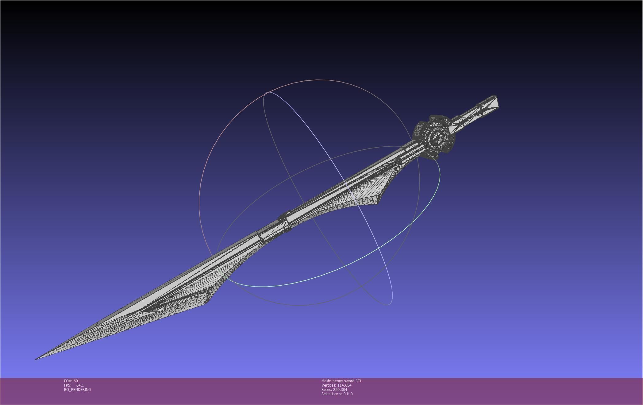 RWBY Penny Floating Array Sword Printable Assembly 3D model 3D ...
