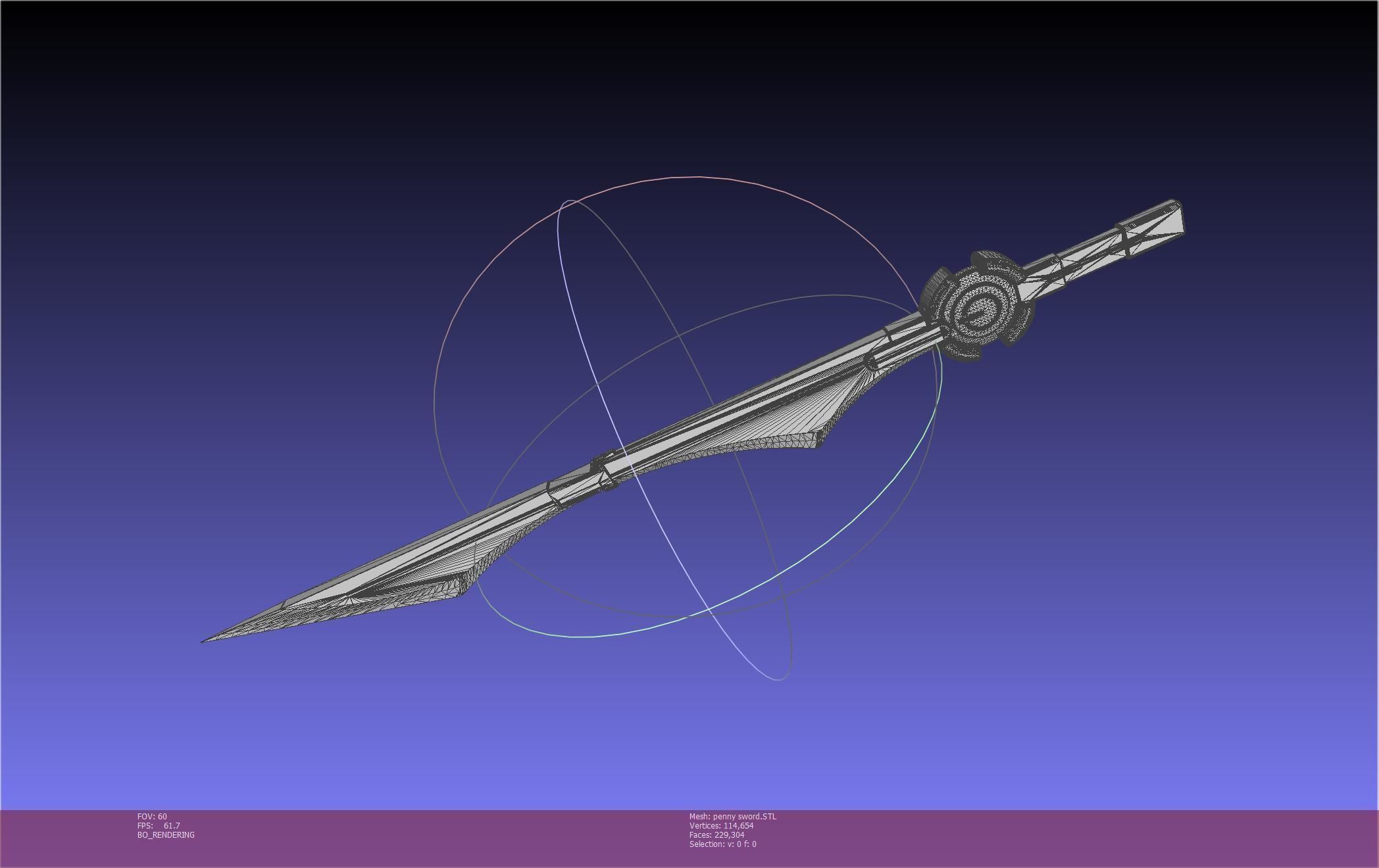 RWBY Penny Floating Array Sword Printable Assembly 3D model 3D ...